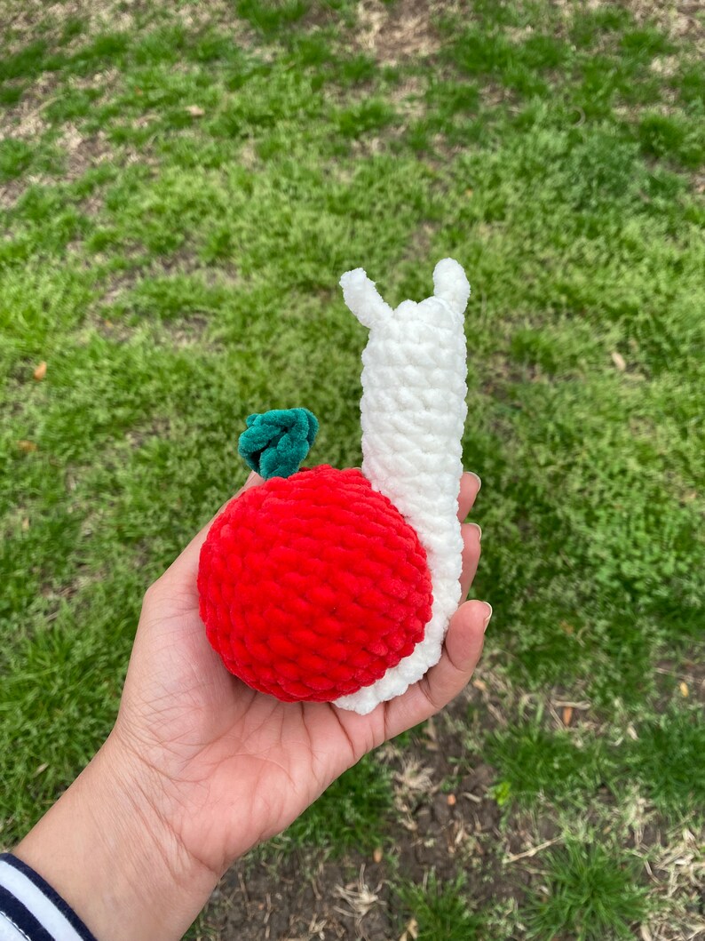 Snails Crochet Plushie Adorable Amigurumi Pear, Lemon Snail Council - Etsy