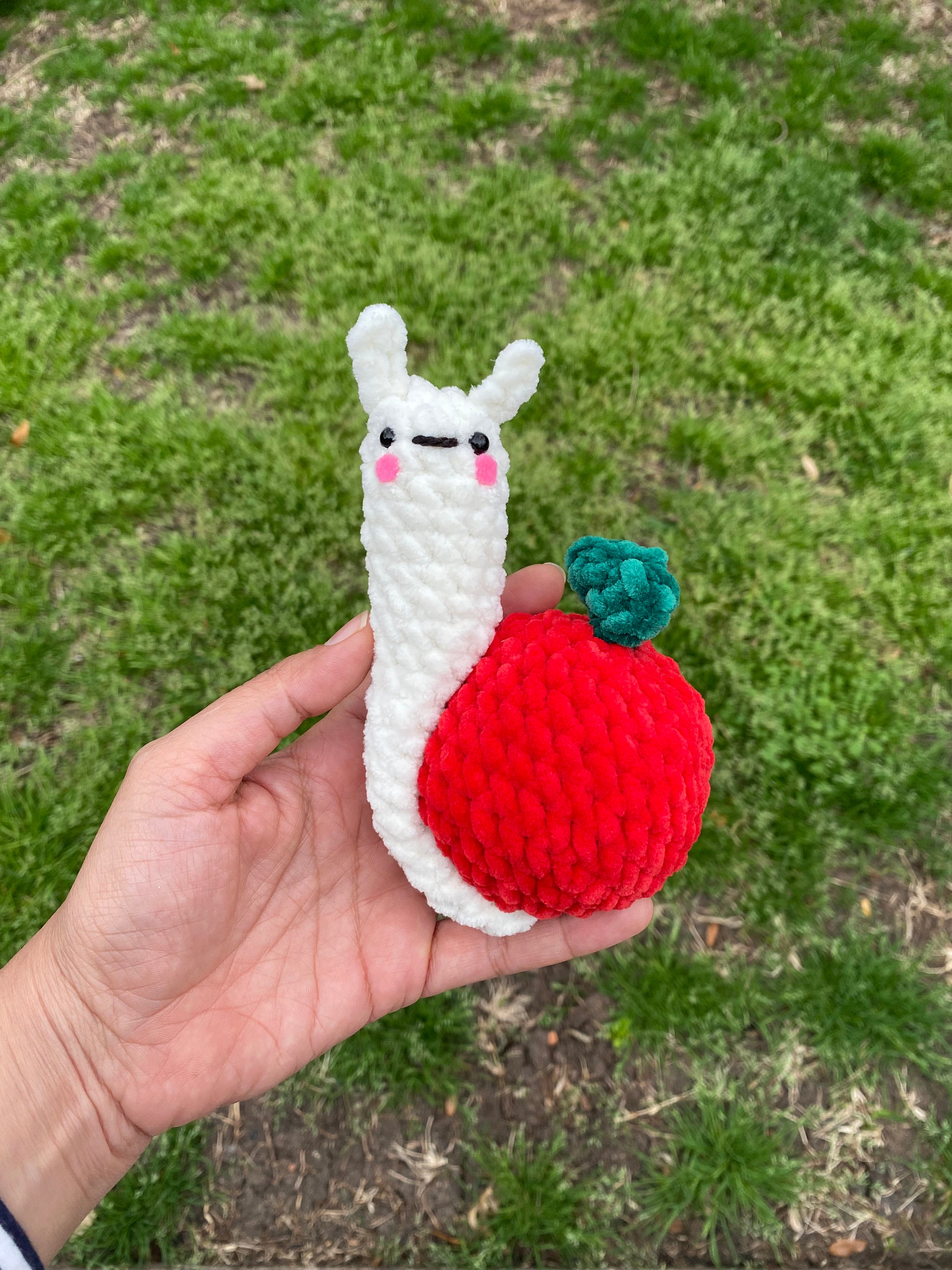 Snails Crochet Plushie Adorable Amigurumi Pear, Lemon Snail Council - Etsy