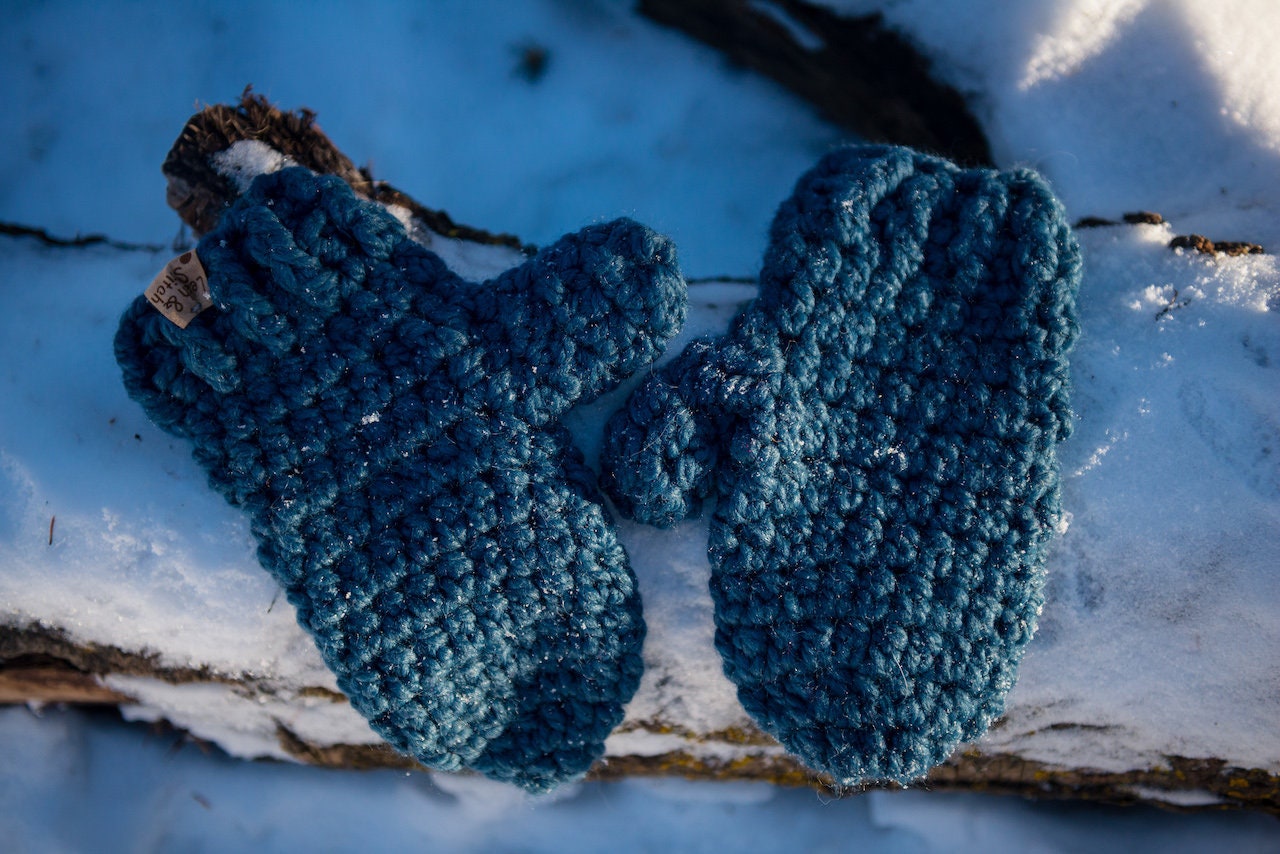 Crochet Pattern || Chunky Mitts Mittens Beginner Crochet Pattern ...