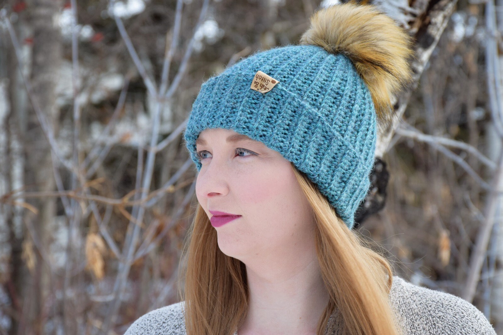 Crochet Pattern || Slouchy Crochet Double Brim Toque Beanie|| Trouble ...