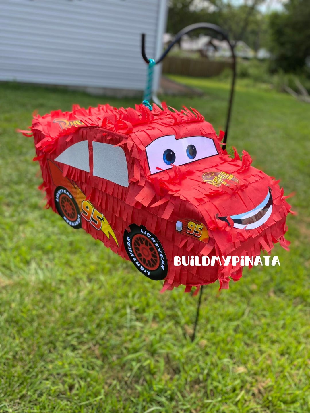 Lighting Mcqueen Piñata - Etsy