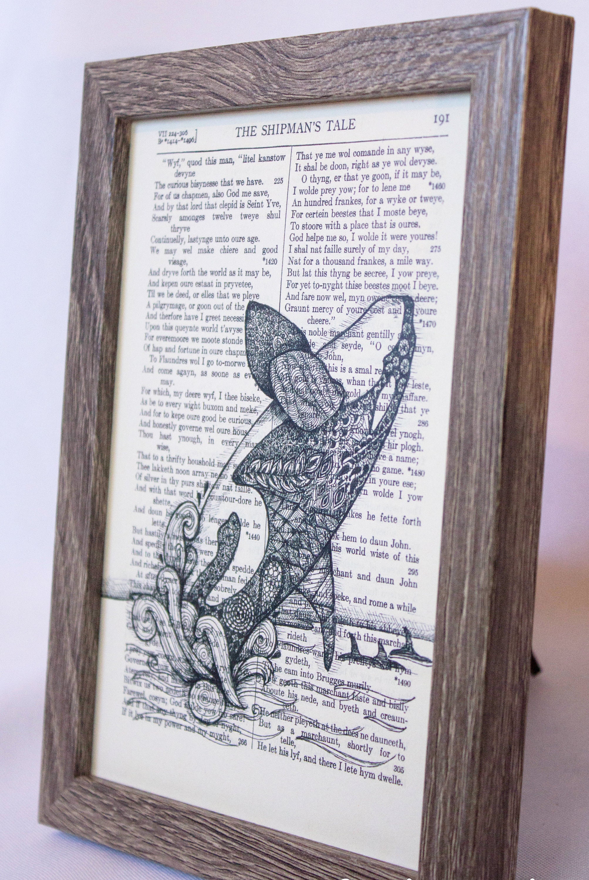 The Shipman's Tale - Orca, Orca Art, Whale Art, Whale, Chaucer Art ...