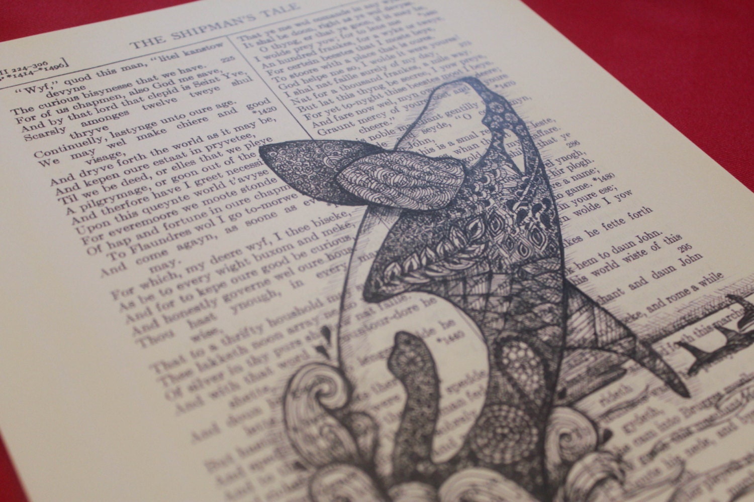 The Shipman's Tale - Orca, Orca Art, Whale Art, Whale, Chaucer Art ...
