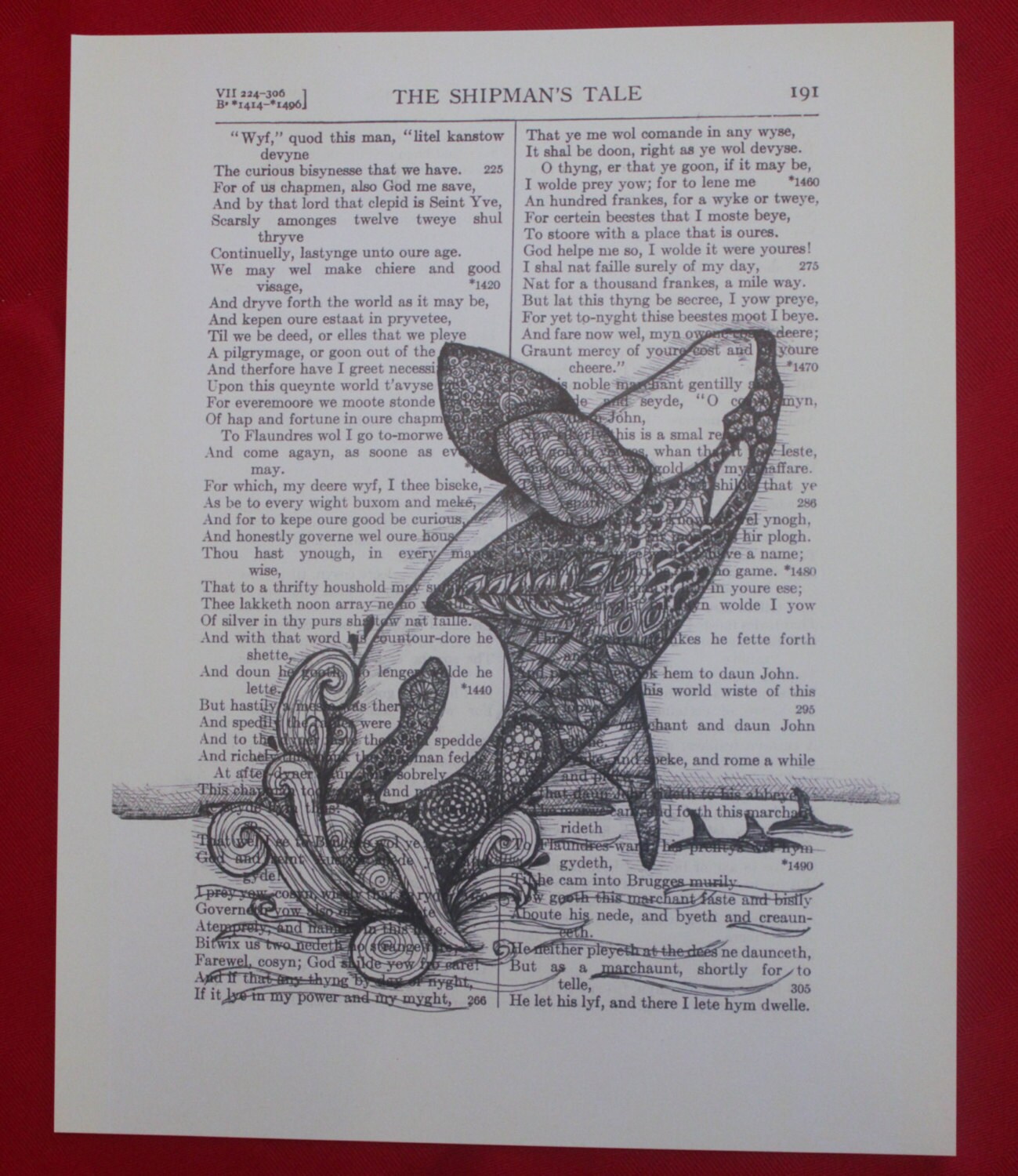 The Shipman's Tale - Orca, Orca Art, Whale Art, Whale, Chaucer Art ...
