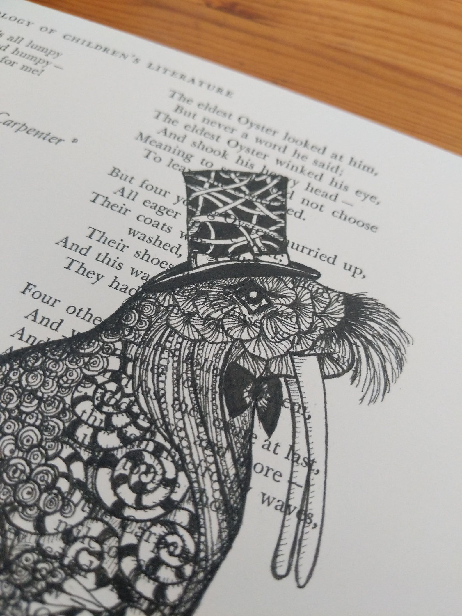 Walrus and the Carpenter Ink Illustration, Walrus Art, Lewis Carroll ...