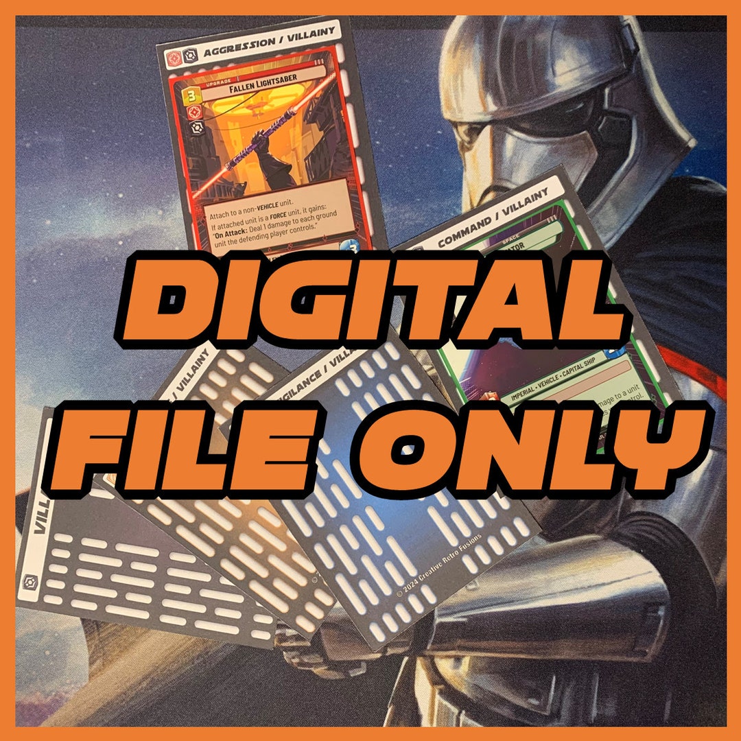 Printable Card Dividers for SWU Unlimited Trading Card Game Large Full ...