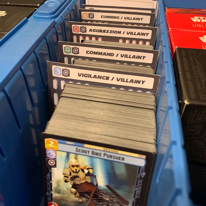 Printable Card Dividers for SWU Unlimited Trading Card Game Large Full ...