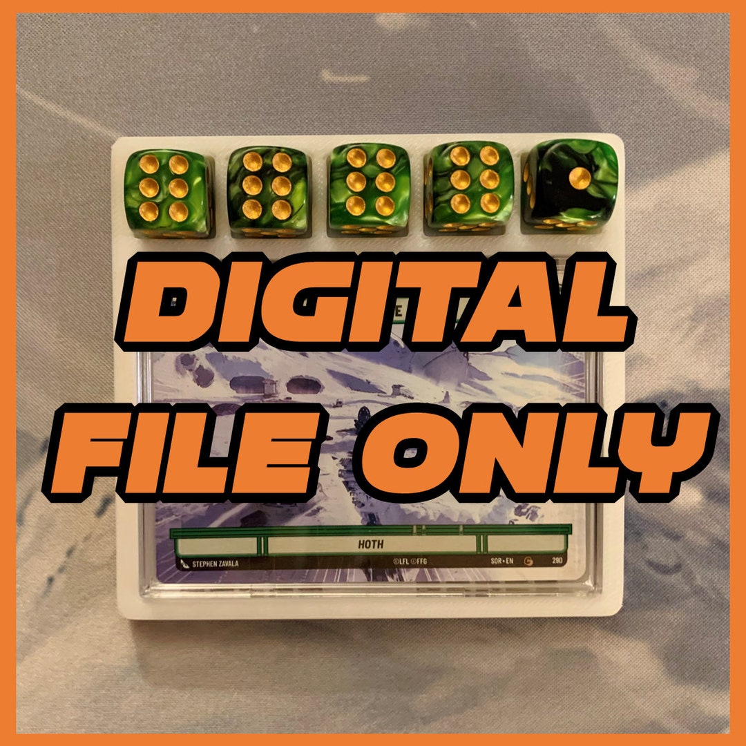 Digital File (.stl) - Star Wars Unlimited SWU Base Holder Board for Use ...