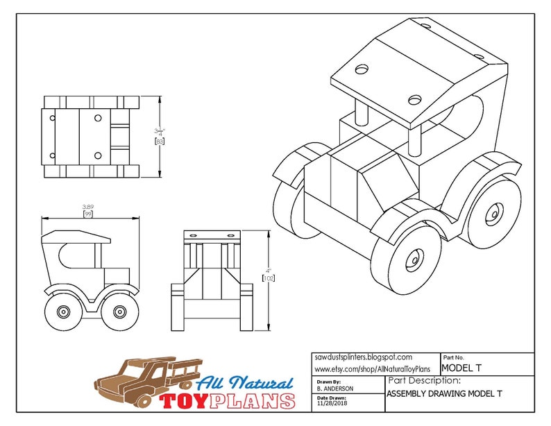 Small Vehicle: Model T - Plan - Etsy