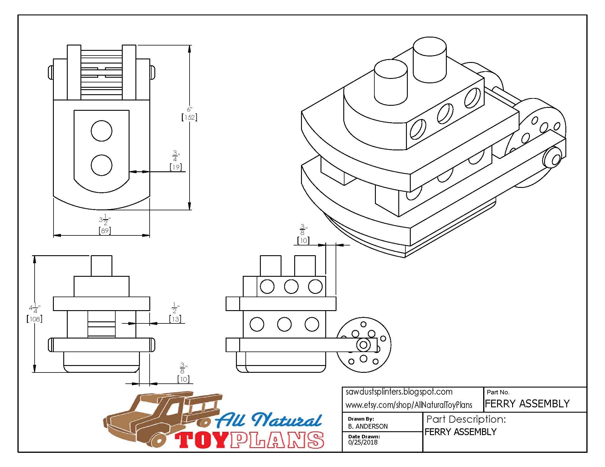 Wood Toy Plan - Small Boat - Ferry - Etsy
