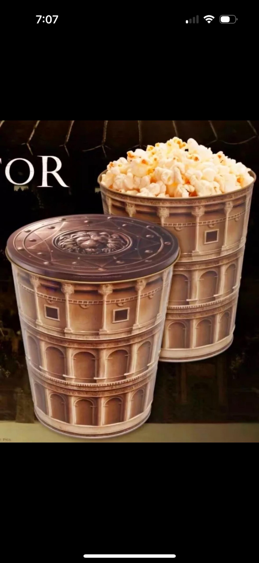 Gladiator II Popcorn Bucket 2024 With Helmet Exclusive New - Etsy