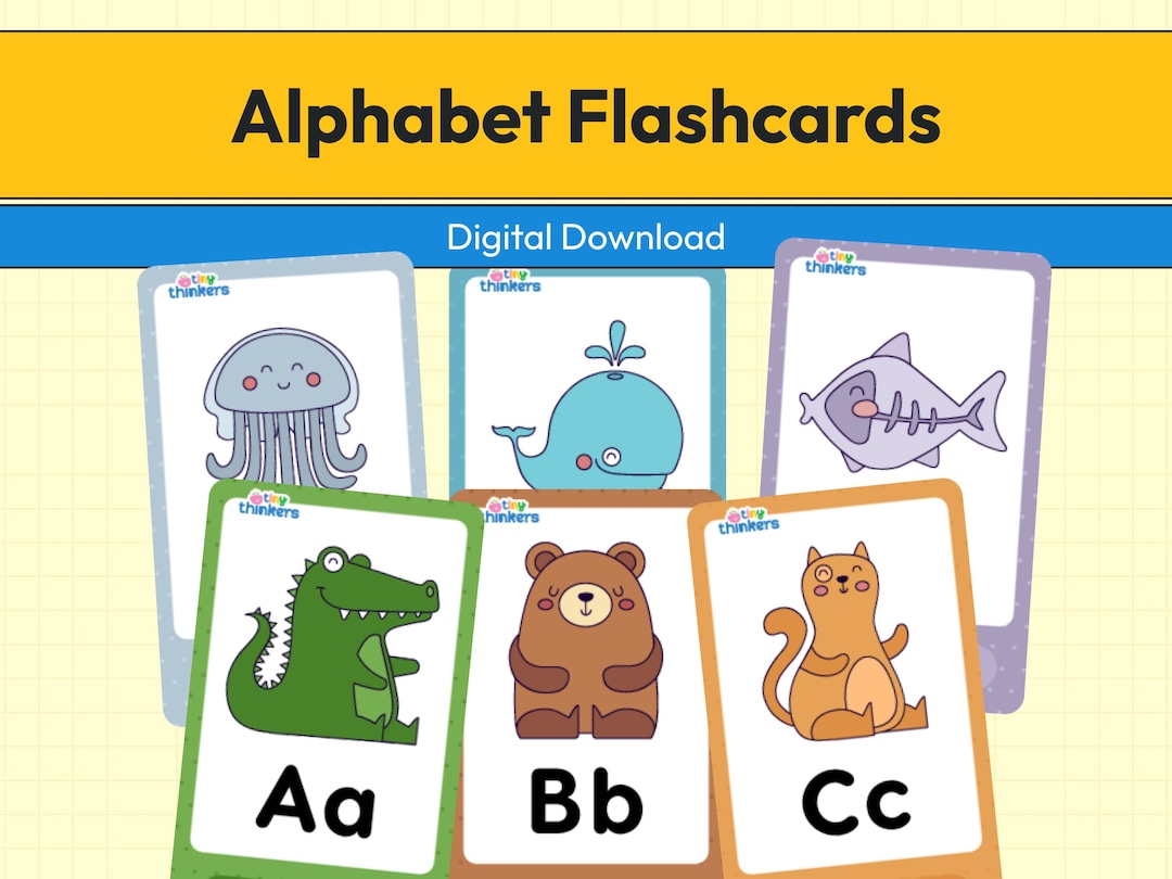 Animal Alphabet Flashcards | ABC Printable for Kids | Toddler ...