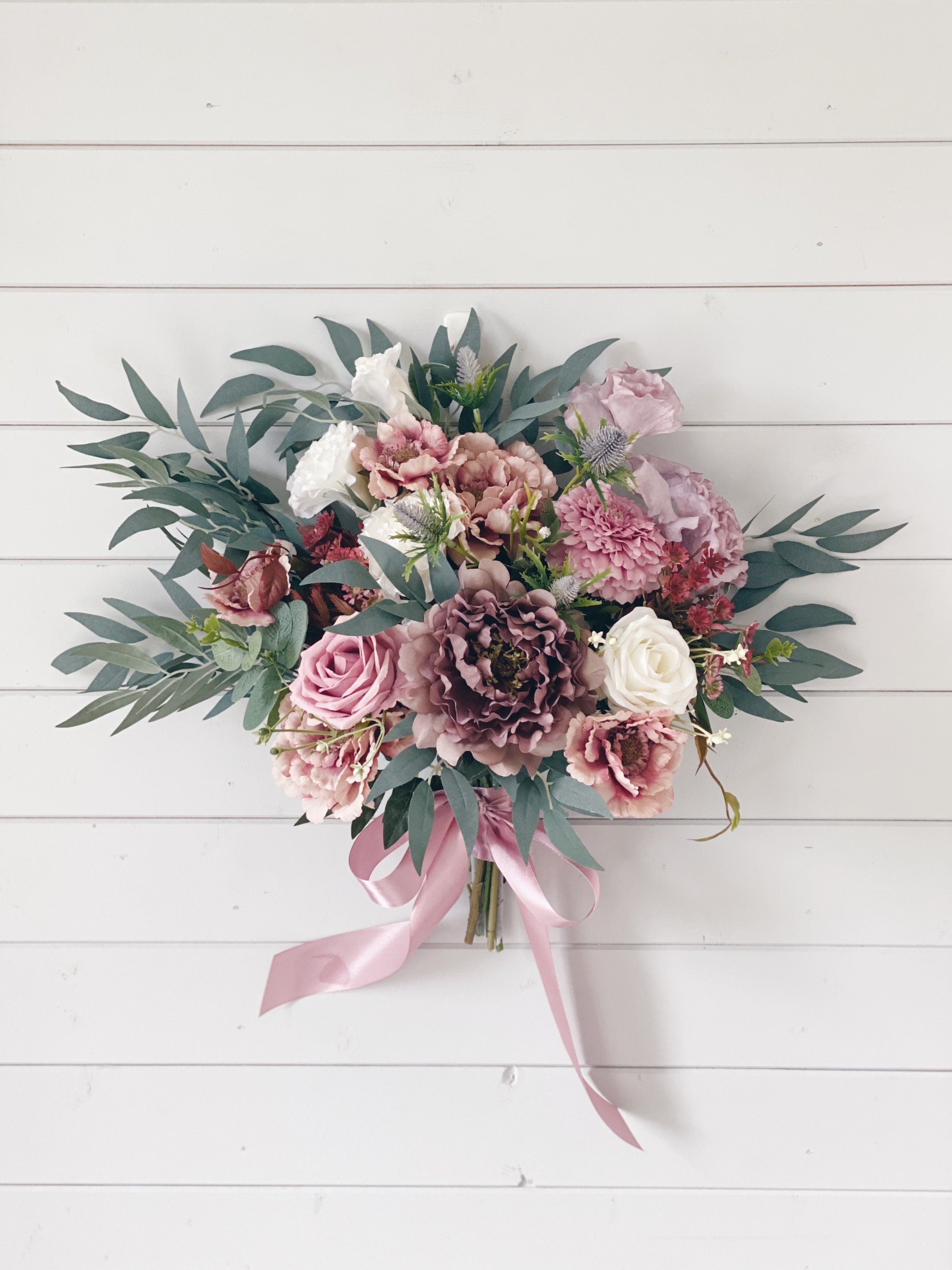 Wedding bouquet Bridal Bouquet Dusty rose wedding bouquet | Etsy