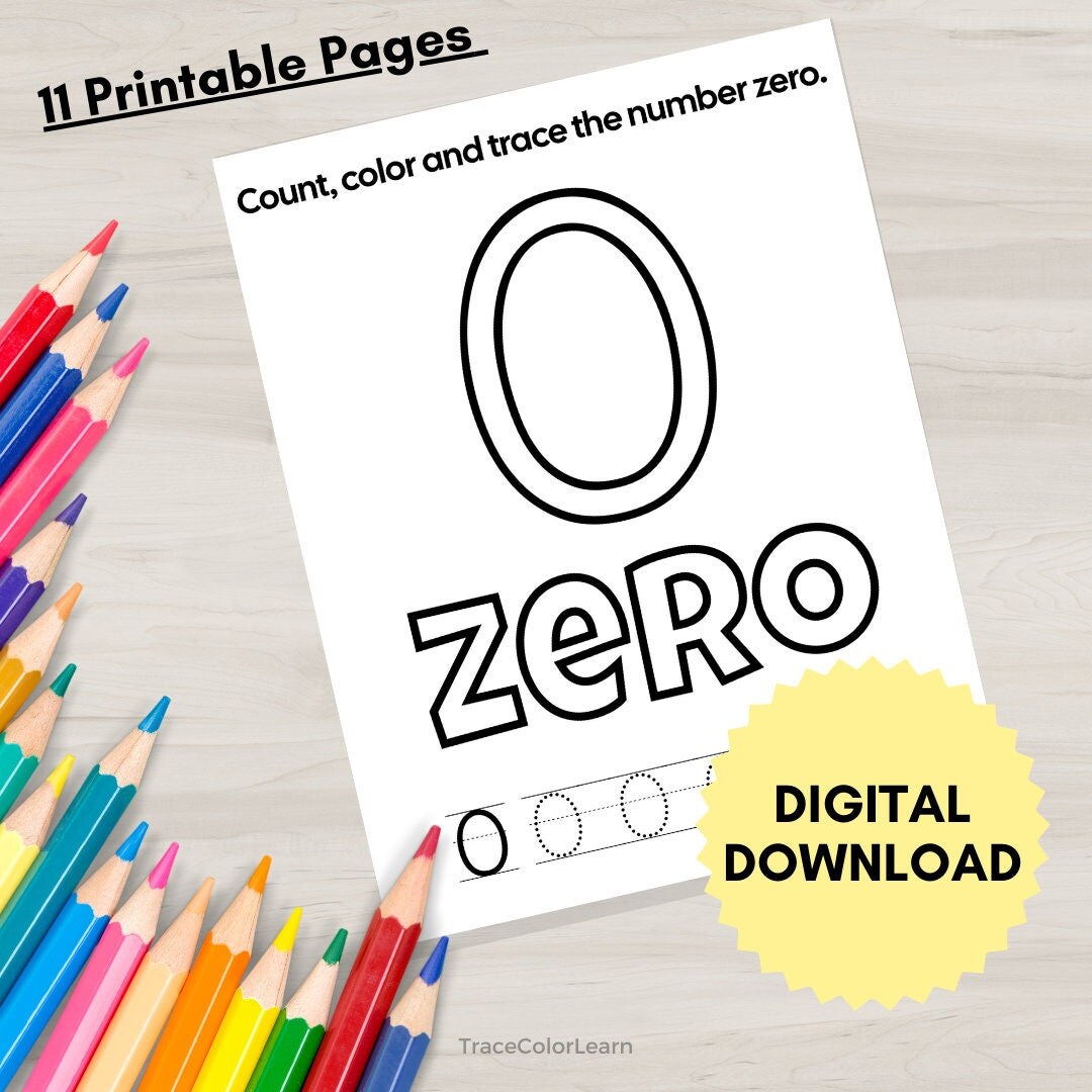 Number Tracing Printable Sheet for Pre K Kindergarten - Etsy
