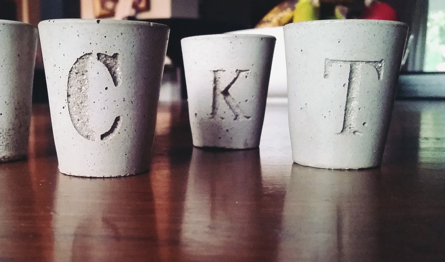 Stone Shot Glasses With Monogram - Etsy