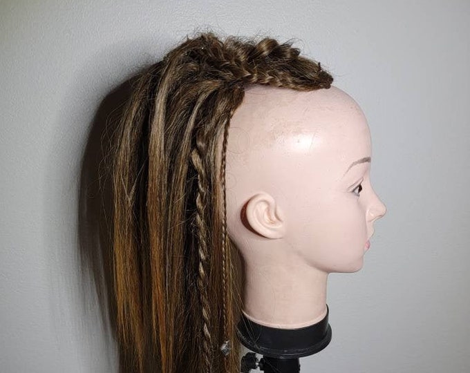 Viking Wig Shieldmaiden Warrior Battle Clip-on Topper | Etsy