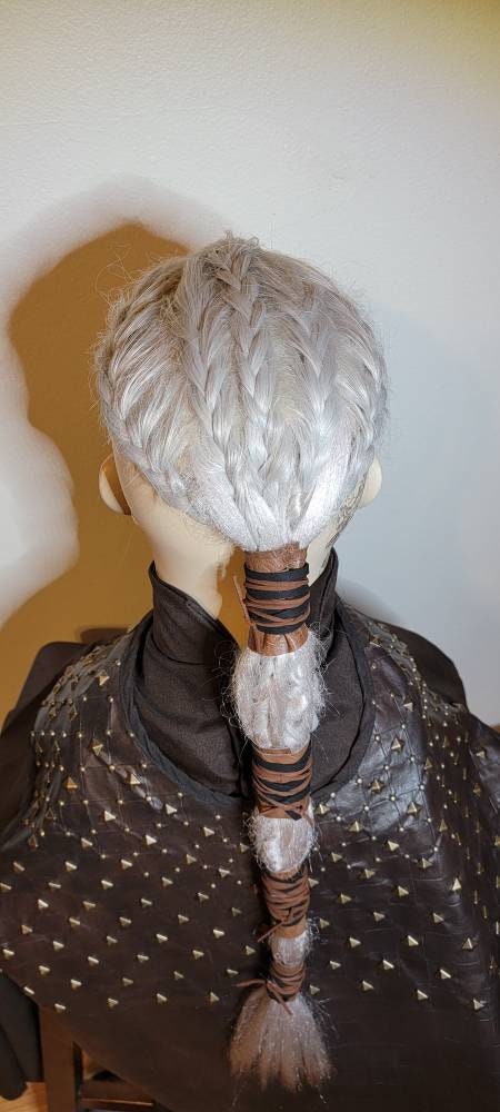 Gray Silver Salt and Pepper. Ragnar Viking Wig Costume - Etsy
