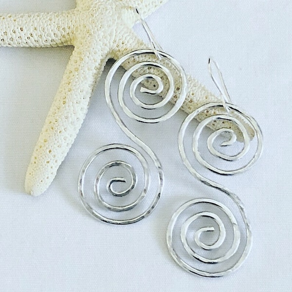 Hammered Wire Earrings - Etsy