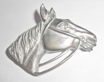 Horse head brooch | Etsy