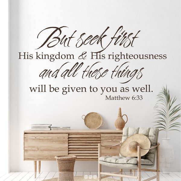 Matthew 6 33 - Etsy