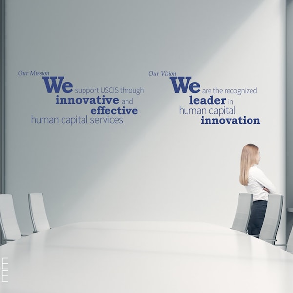 Mission Statement Wall Decal - Etsy