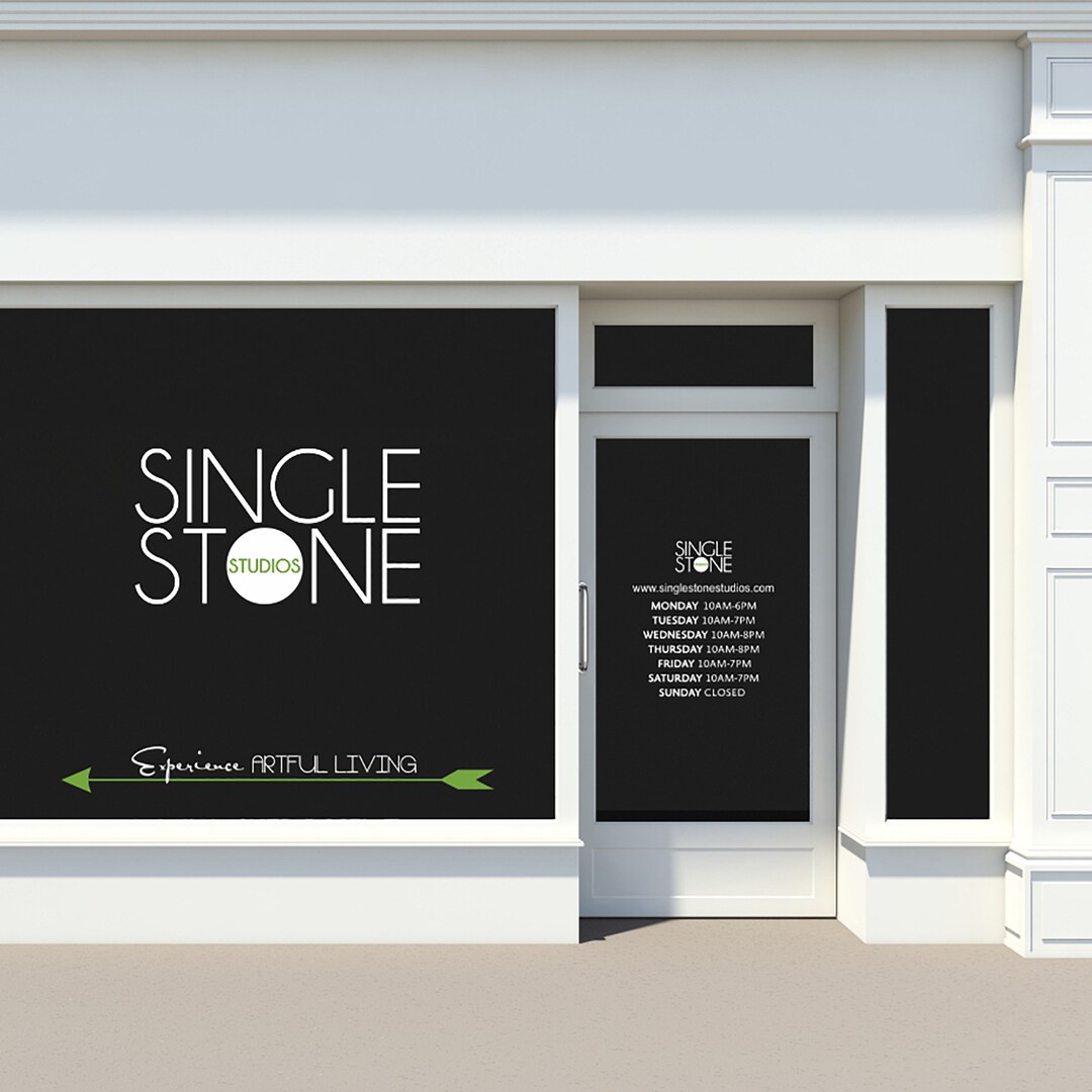 Custom Storefront Window Decals - Business Logos, Store Hours, Photos ...