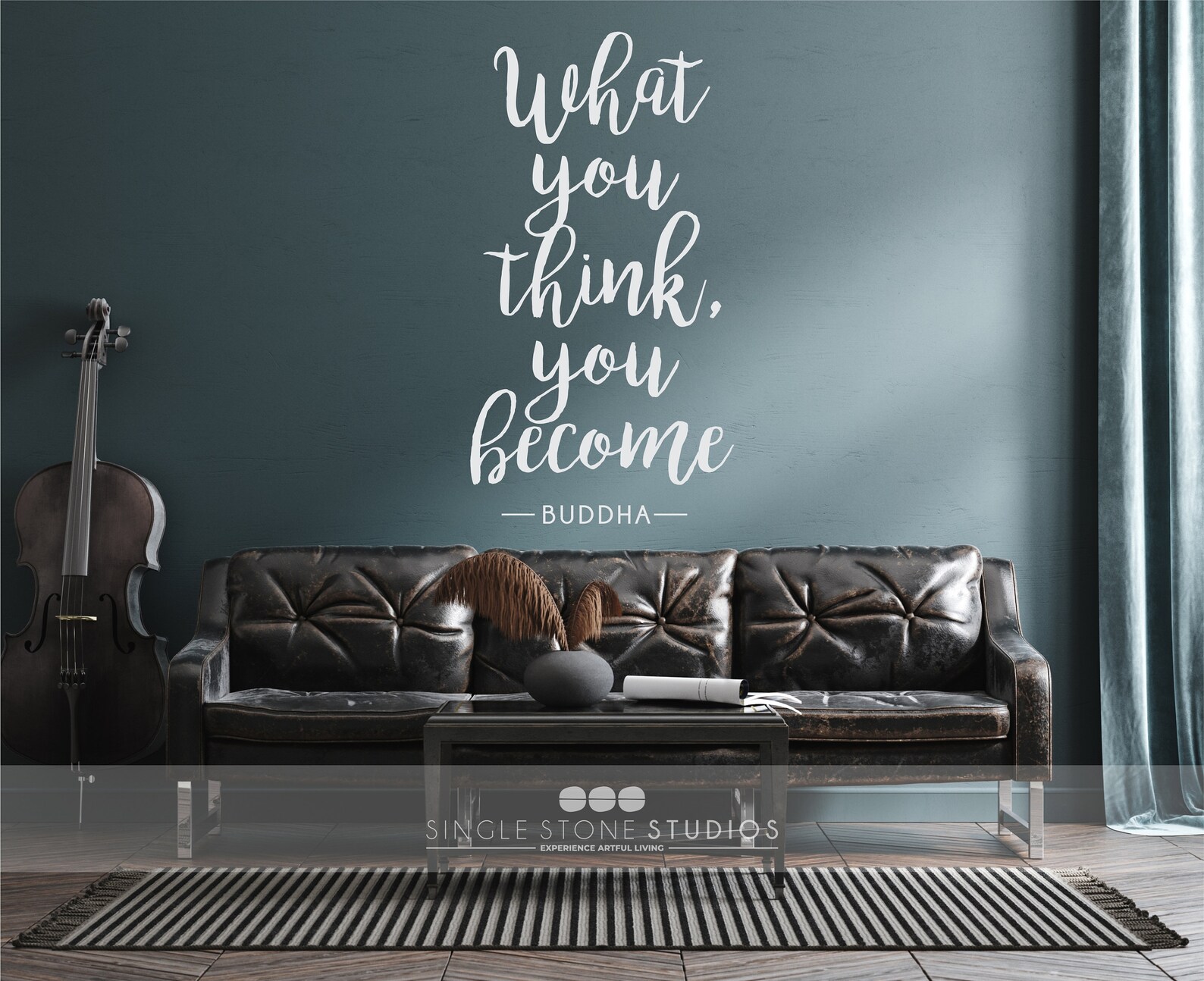 What You Think You Become - Buddha Quote - Vinyl Wall Decal Words ...