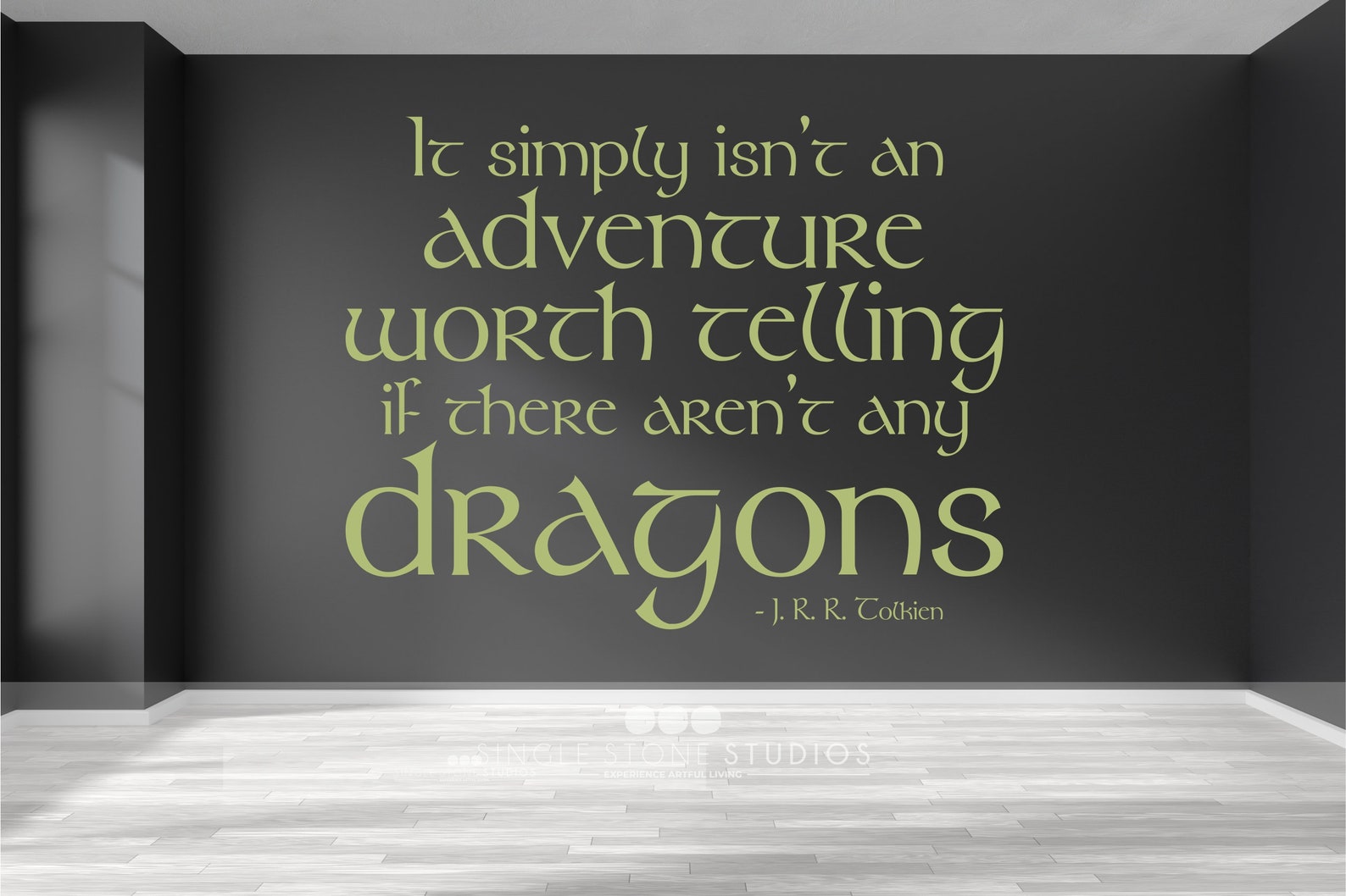 Lord of the Rings Dragons Wall Decal Quote Vinyl Text Art - Etsy