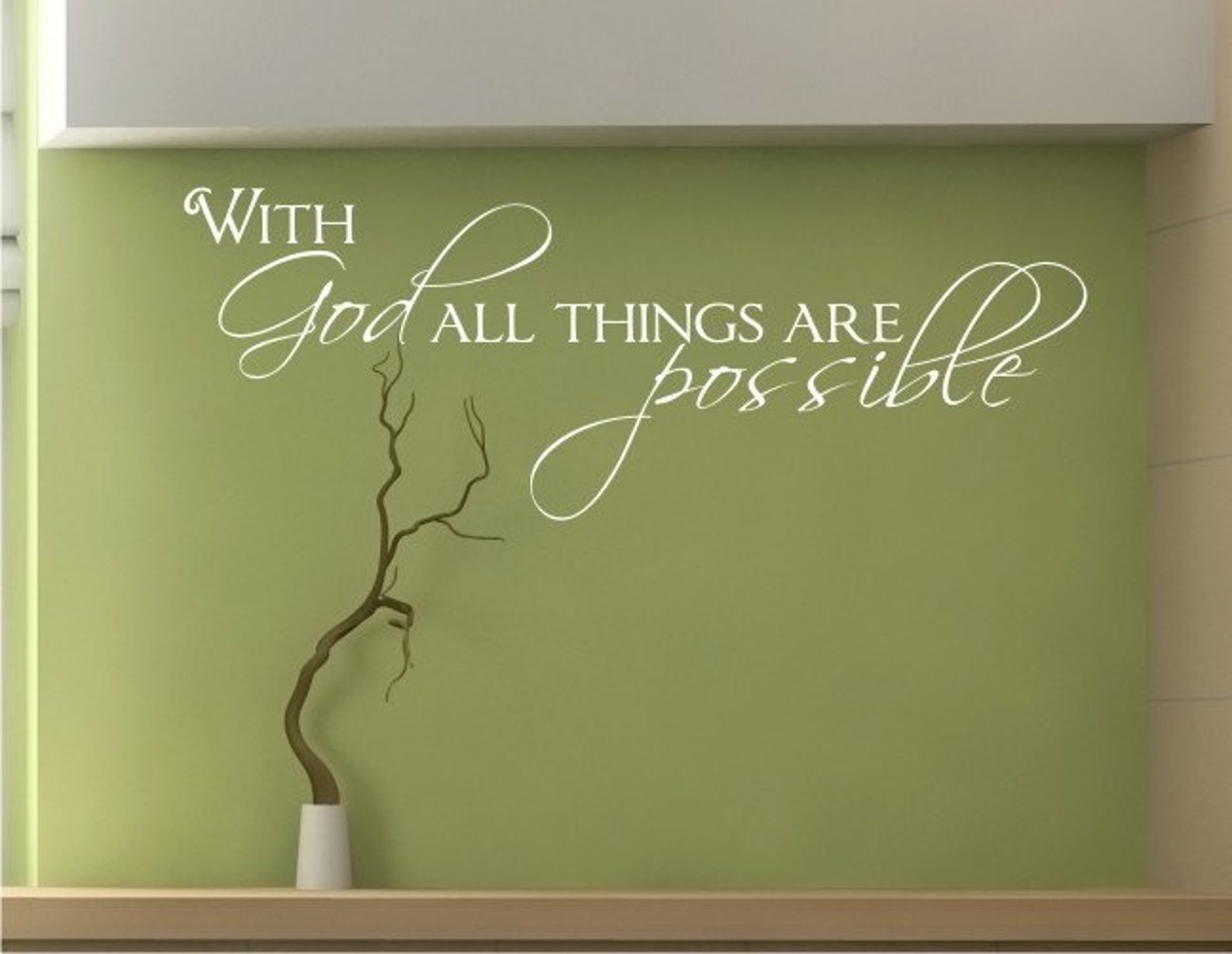 Avec Dieu toutes choses sont Possible Wall Sticker citation - Etsy France Avec Dieu toutes choses sont Possible Wall Sticker citation - Etsy France