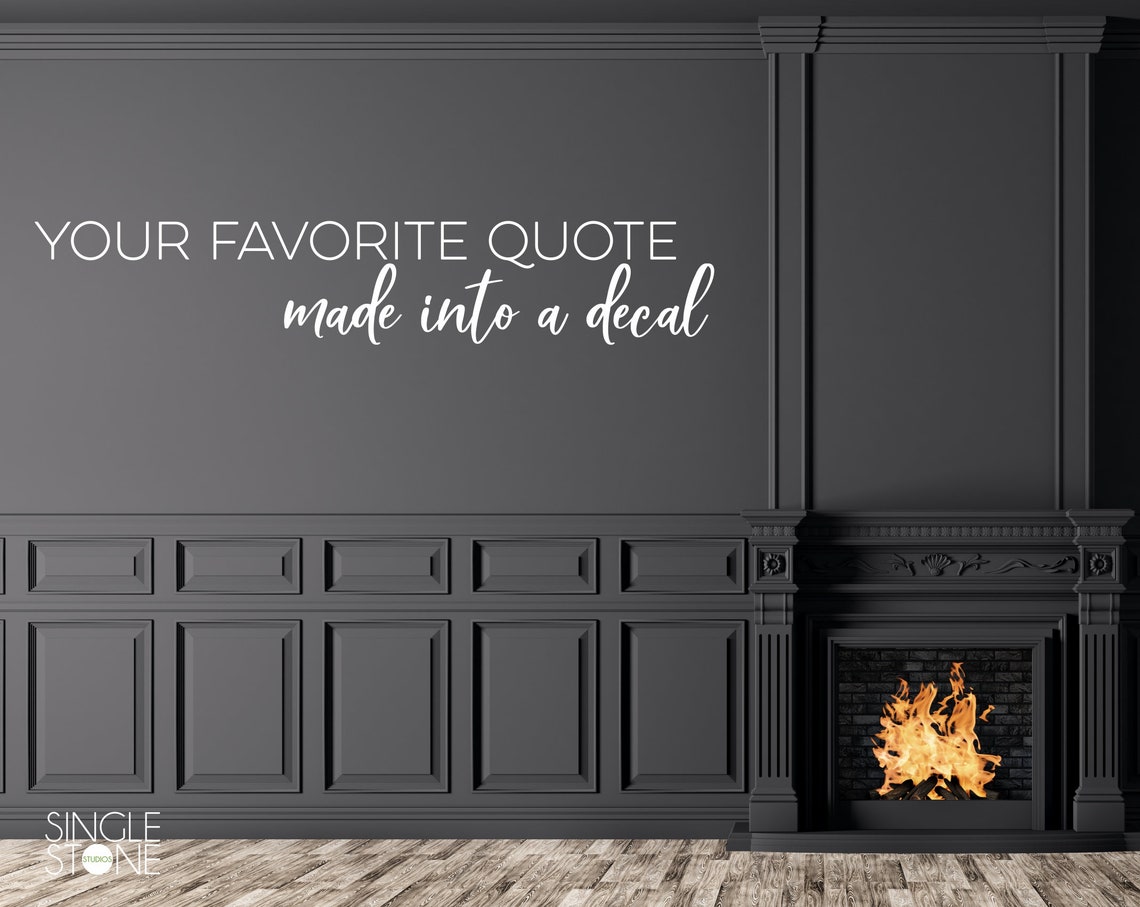 Custom Wall Decal Quote Create Your Own Custom Home Decor | Etsy