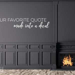 Custom Wall Decal Quote Create Your Own Custom Home Decor - Etsy