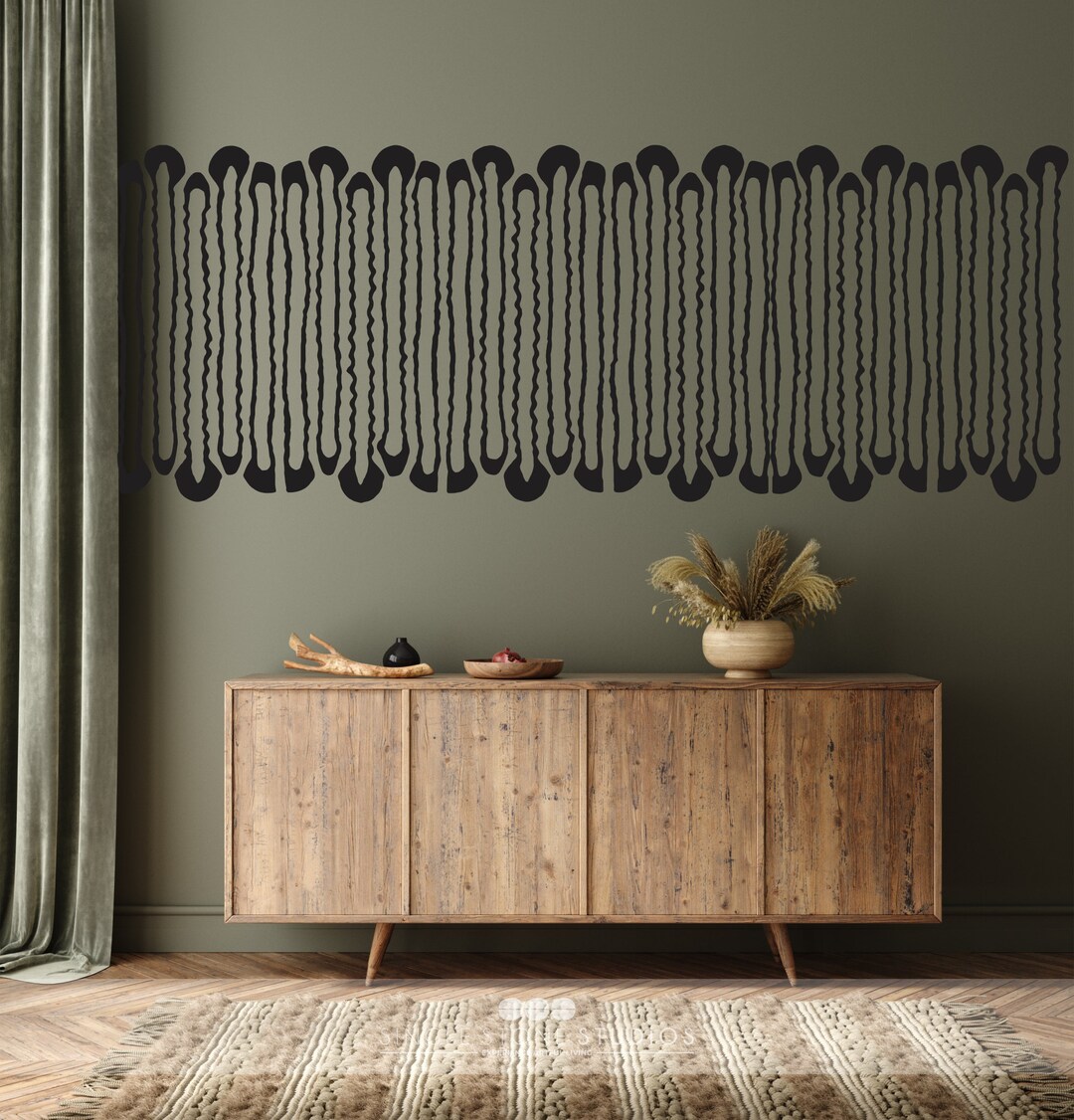 Boho Retro Pattern - Wall Decals Custom Home Decor Vinyl Art Stickers ...