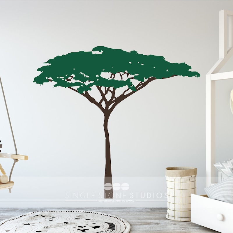 Safari Tree Wall Decal - Etsy