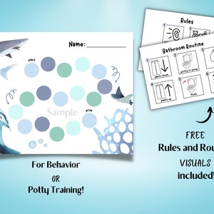 Shark Sticker Reward Chart - Etsy