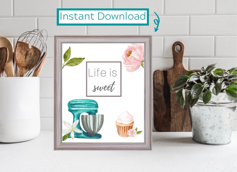 Sweet Kitchen Wall Art - Etsy