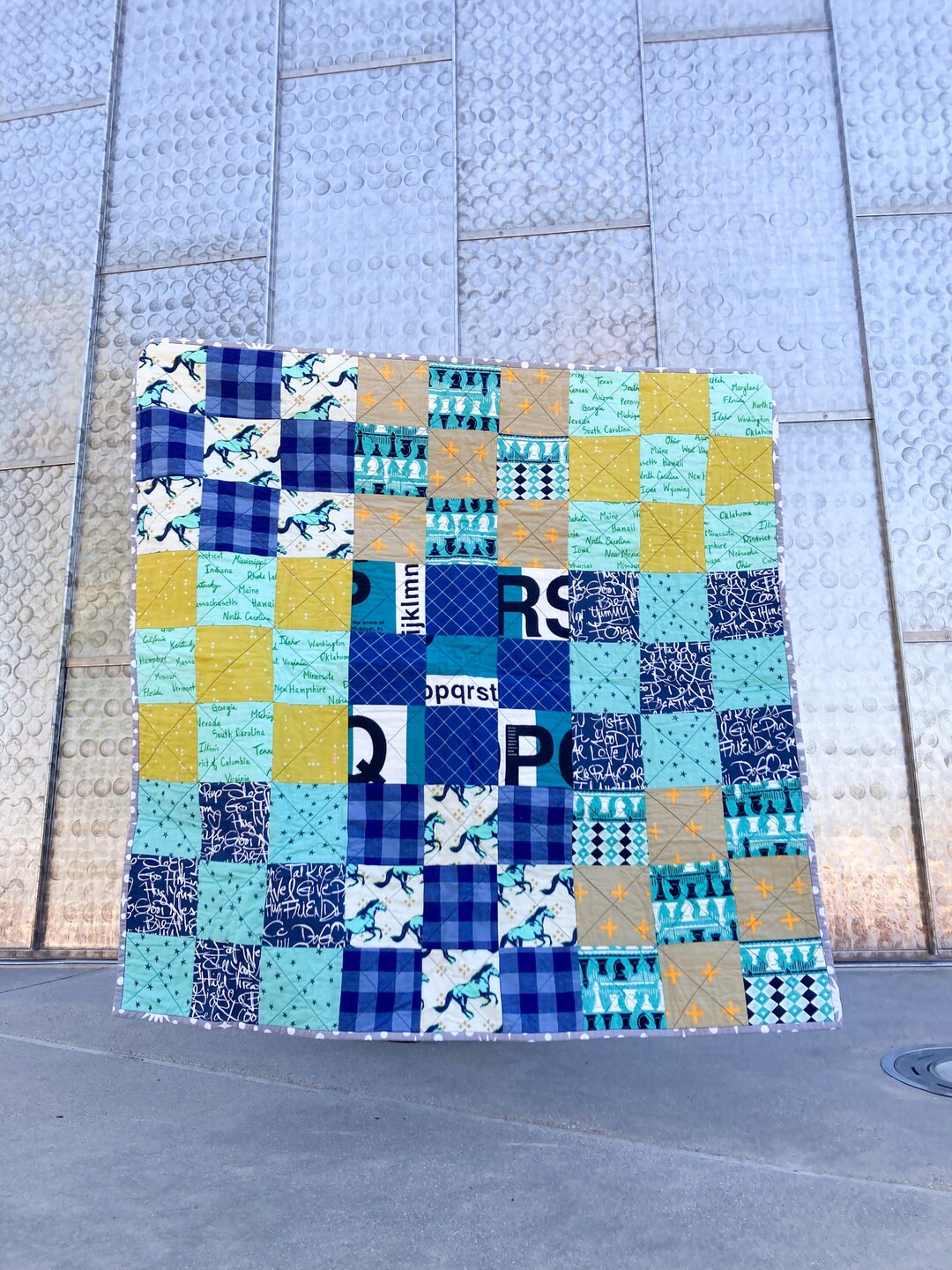 Modern Checkers Quilt Unique Baby Gift Crib Toddler Chess - Etsy UK