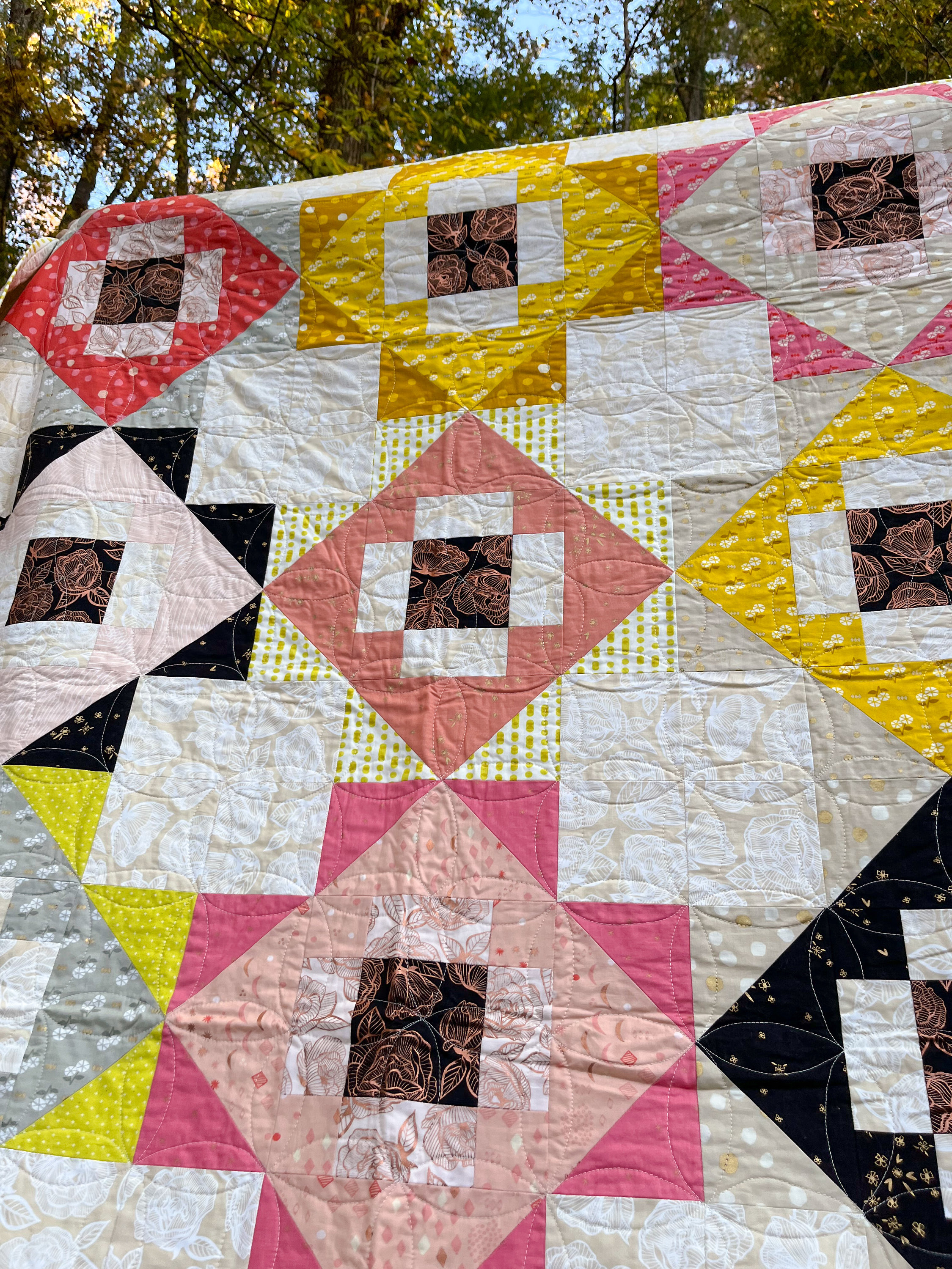 Handmade Patchwork Quilt: Boho Vintage Style, Full/queen Size - Etsy