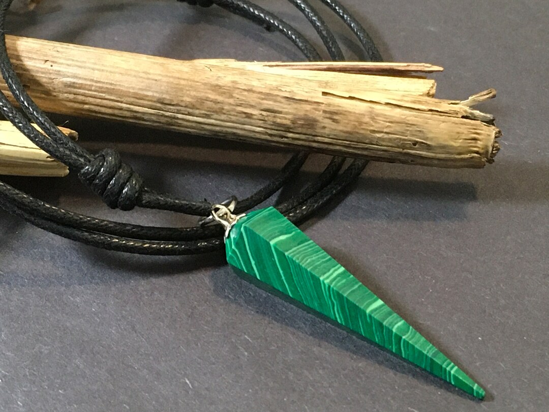 Malachite Point Pendulum Healing Crystal Protection Spiritual Crystal ...