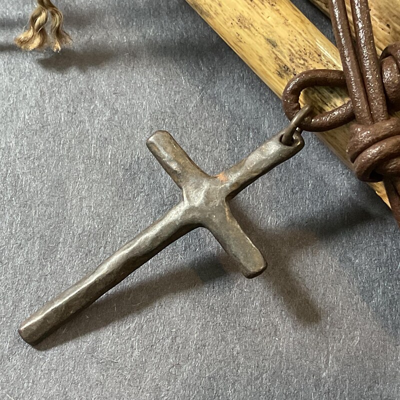 Rustic Cross Pendant - Etsy