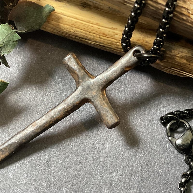 Rustic Cross Pendant - Etsy