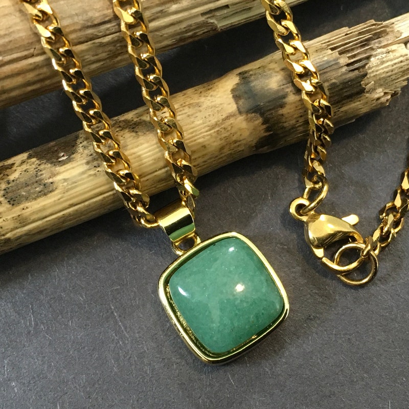 Jade Cuban Necklace - Etsy