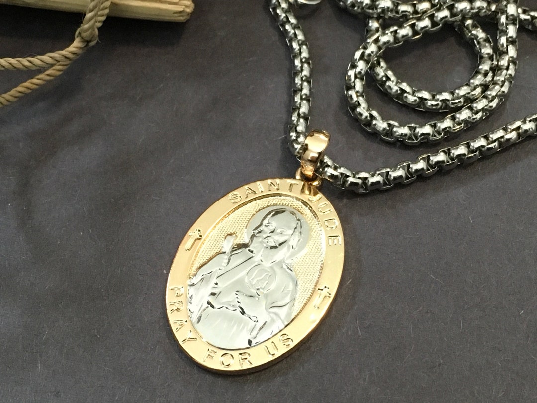 St Jude Gold Filled Patron Saint of Hopeless Causes Those Seeking ...