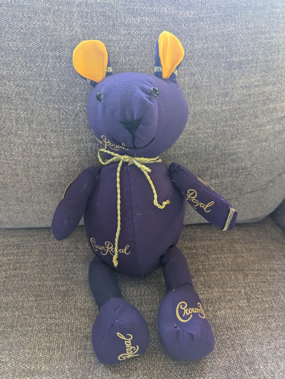 Original Crown Royal Teddy Bear - Etsy