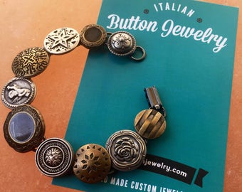 Button jewelry | Etsy