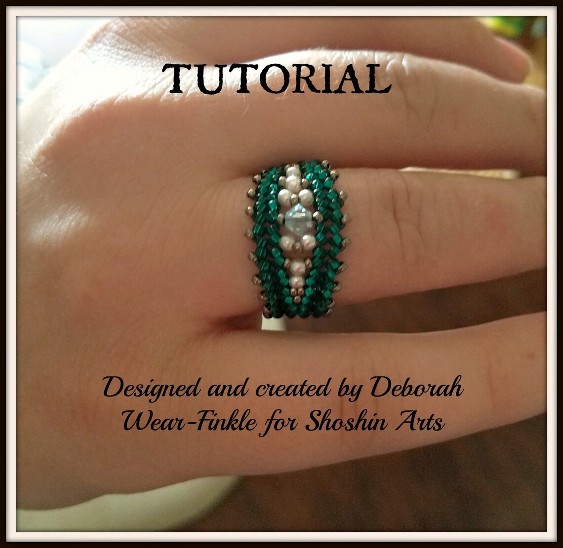 Beaded Ring Tutorial - Herringbone Stitch With Crystals - Etsy