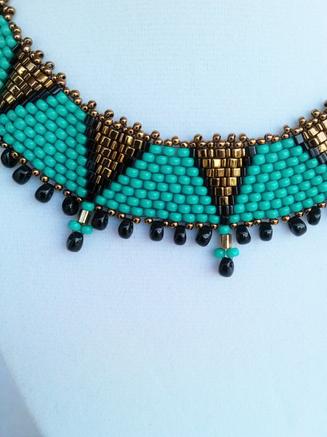 Peyote Triangle Collar Necklace Tutorial - Etsy
