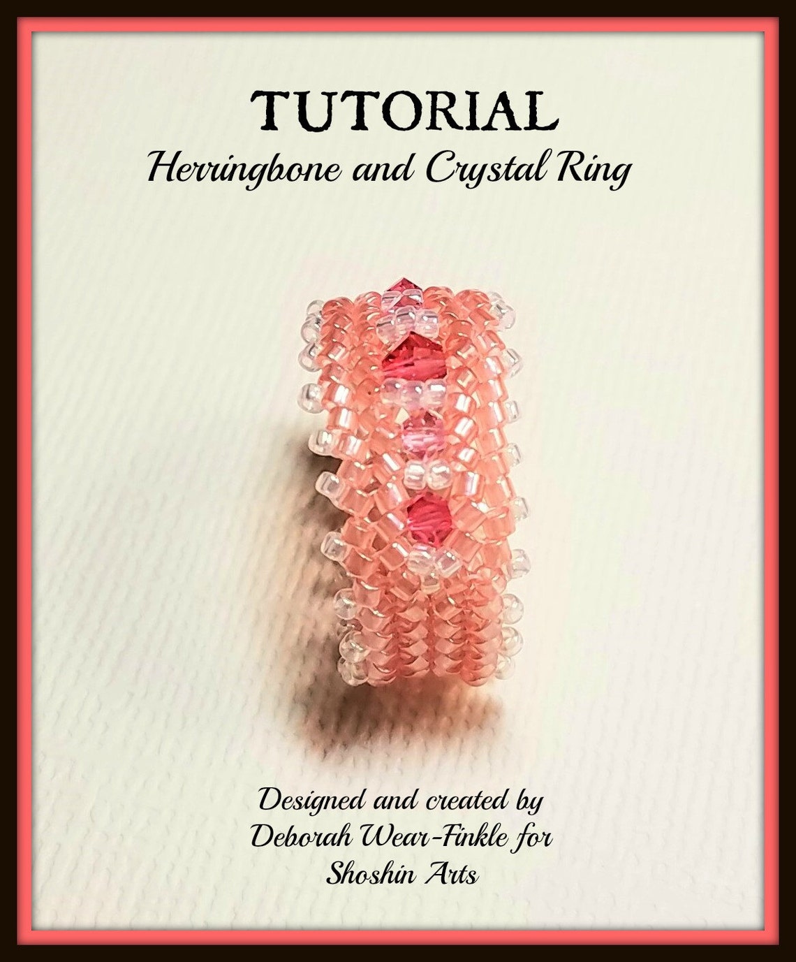 Beaded Ring Tutorial - Herringbone Stitch With Crystals - Etsy