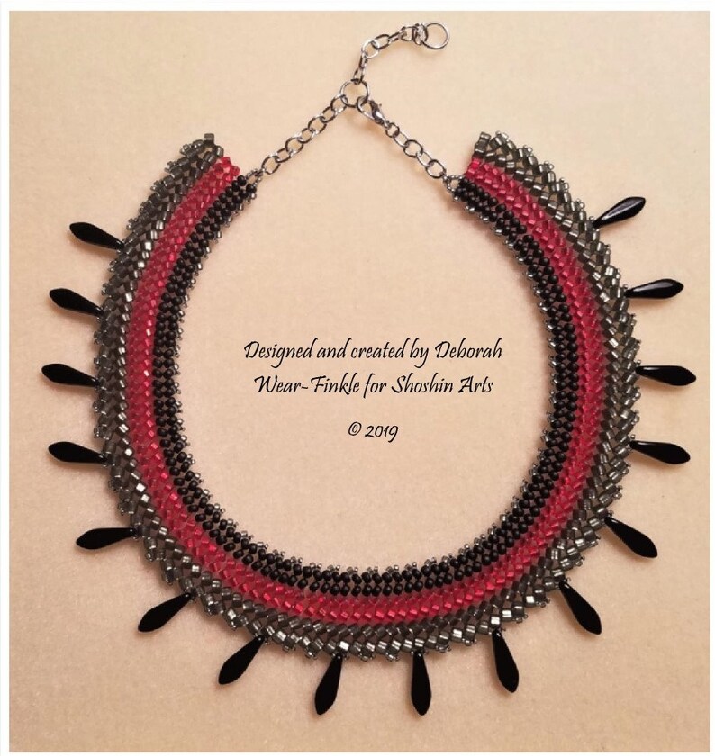 TUTORIAL: Herringbone Collar With Drops - Etsy