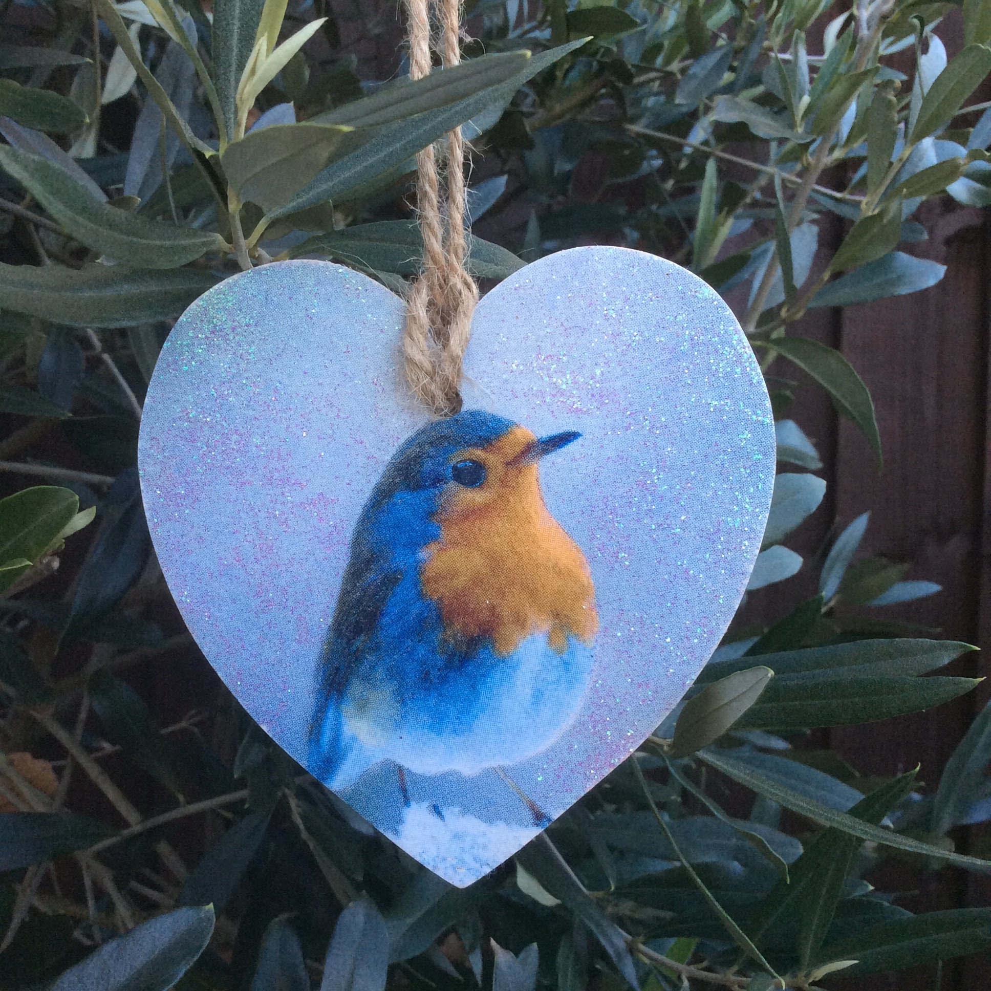 Red Robin Hanging Heart /Robin gift ideas / Christmas Hanging | Etsy