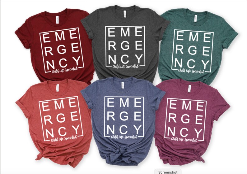 ED Child Life Specialist Tee - Etsy